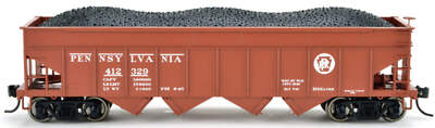 Bowser 43053 HO Scale H22a Open Hopper Pennsylvania PRR 412490 | eBay