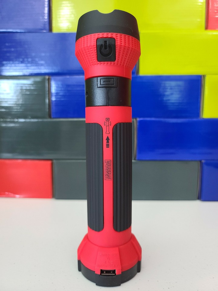 MobilePower LED Flashlight Charcoal Red Green Blue Work Light Hazzard ...