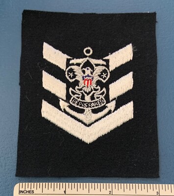 VTG BOATSWAIN'S MATE Boy Sea Scout Felt Rank Position PATCH BSA Uniform ...