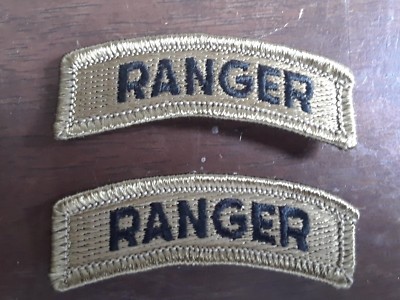 Lot of 2 RANGER Tabs MULTICAM OCP Desert Tan US ARMY National Guard ...