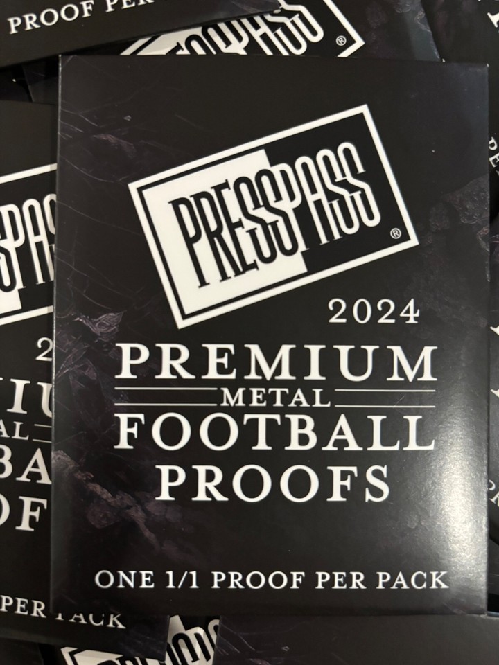 2024 Press Pass Premium Football 1/1 Pre Production Proof Per Pack Lot ...