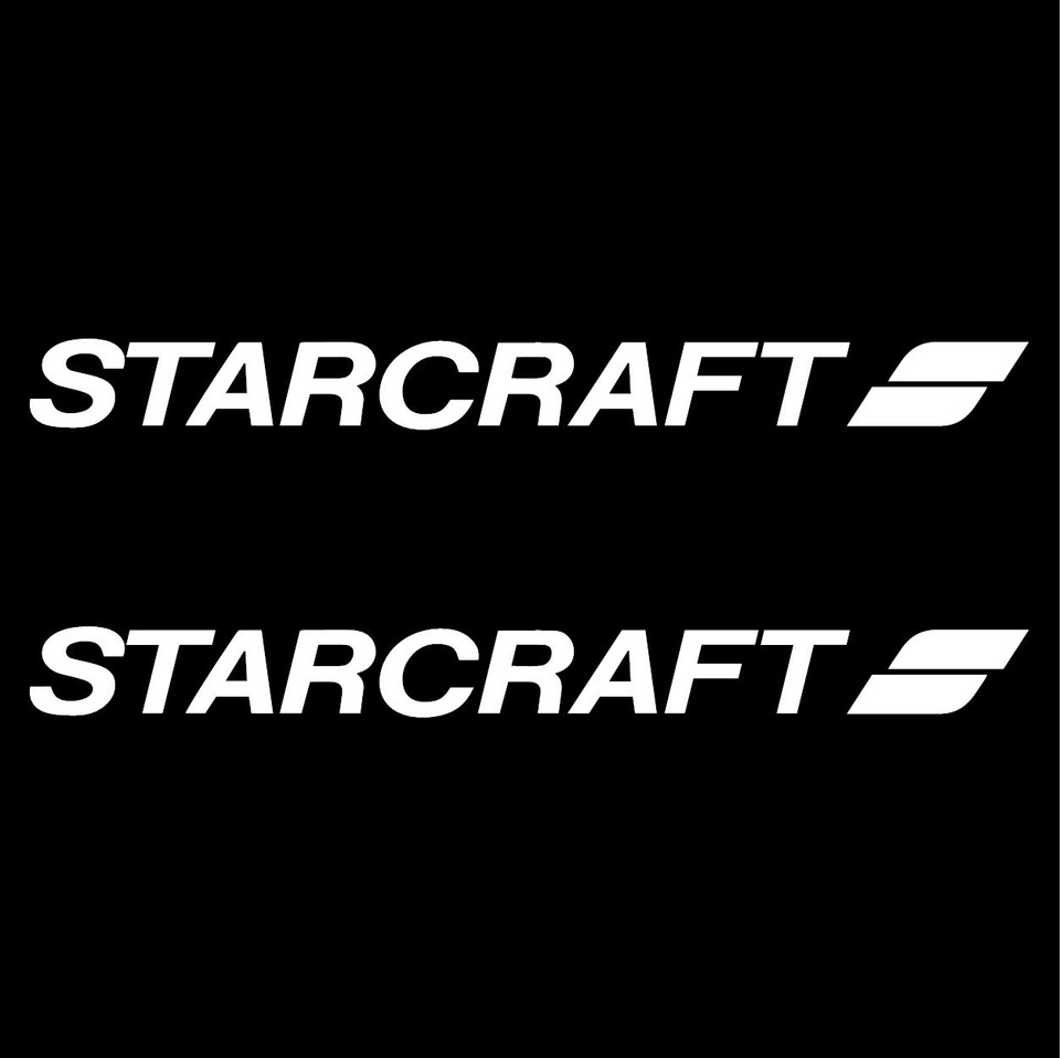Set of 2 Starcraft Boat Hull Stickers, Vinyl Decals . Free Shipping | eBay