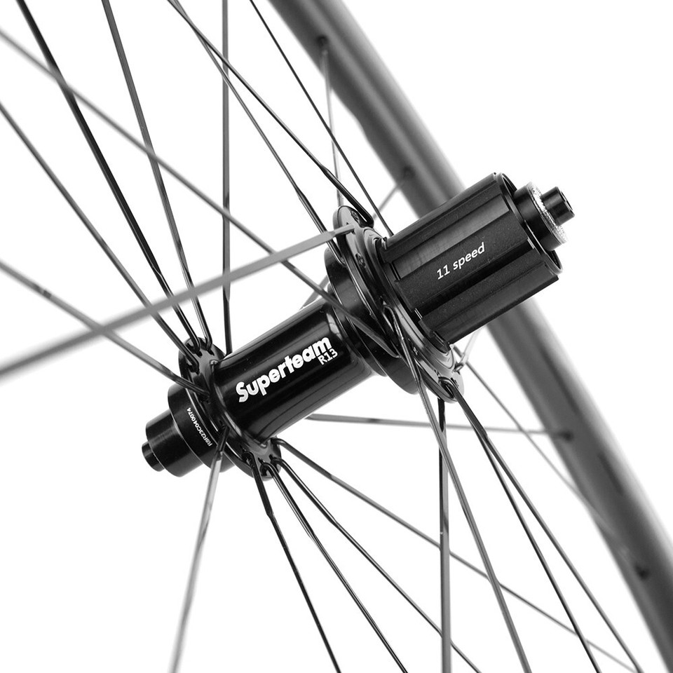 New Superteam Wheels 700C Clincher 50mm Carbon Wheelset Road Bicycle ...