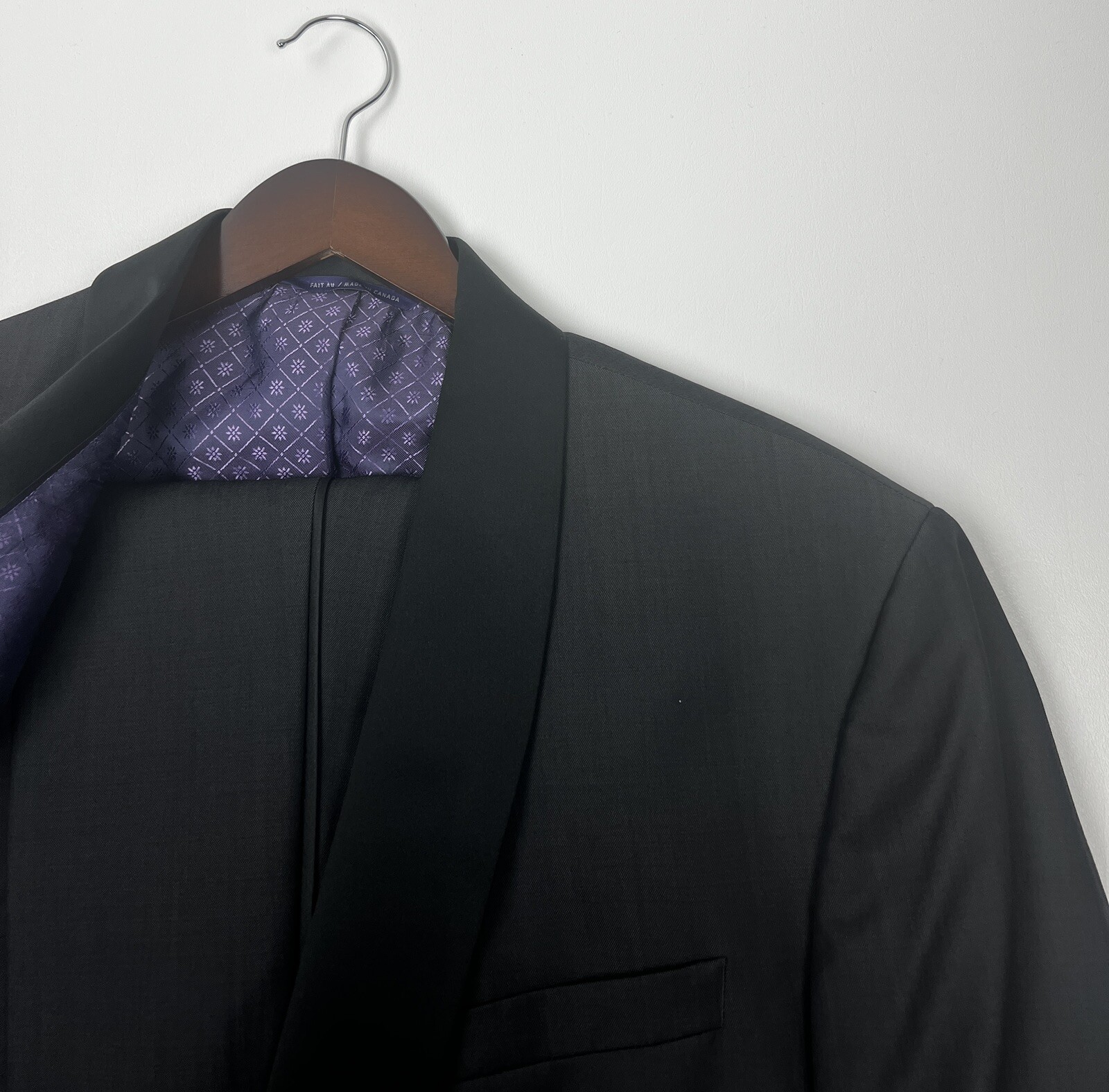 #902 Ted Baker 'Josh' Trim Fit Gray Shawl Lapel Tuxedo Size 46 R ...