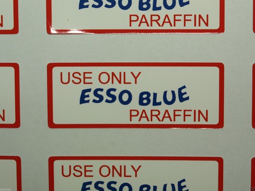 ESSO BLUE DECAL STICKER VALOR STOVE KEROSENE STOVE PRIMUS STOVE | eBay