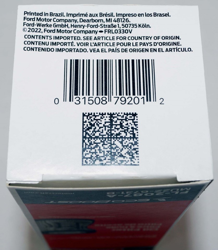 Genuine OEM Motorcraft FL2087A Oil Filter Ford KR3Z6731B Was FL2087 | eBay