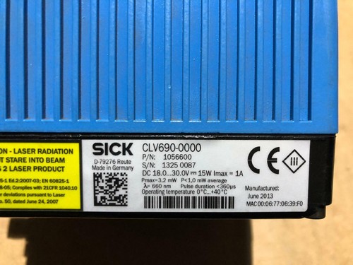 Sick CLV690 Barcode Scanner Twinhead CLV690-0000 CLV 690 Barcode ...