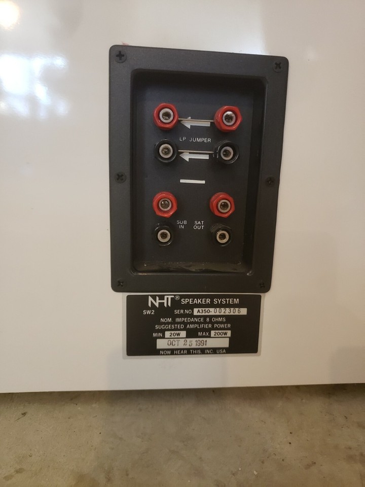 NHT NOW HEAR THIS 1-SW2 Subs, 2-1A 3-1C 2-1.3 speakers xover 10 total ...