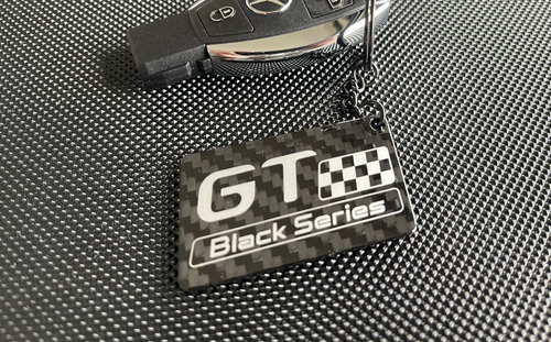 Real Carbon Keyring Keychain With GT Logo For Benz AMG GTC GTS GTR GT53 ...