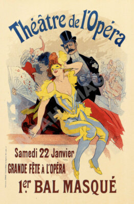 Theatre de L Opera Bal Masque vintage opera theatre ad poster 12x18 | eBay