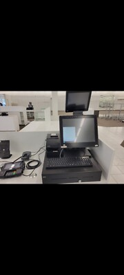 Hp Pos Cash Register Machine Keyboard Drawer Barcode Scanner | eBay