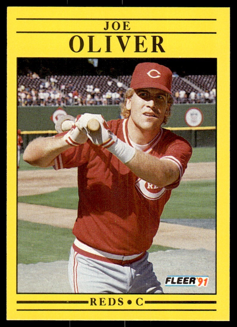 1991 Fleer Baseball Card Joe Oliver Cincinnati Reds #75 | eBay