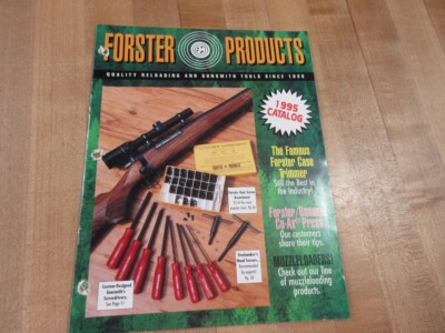 1995 Forster Products Catalog Brochure Reloading & gunsmith Tools (w6 ...