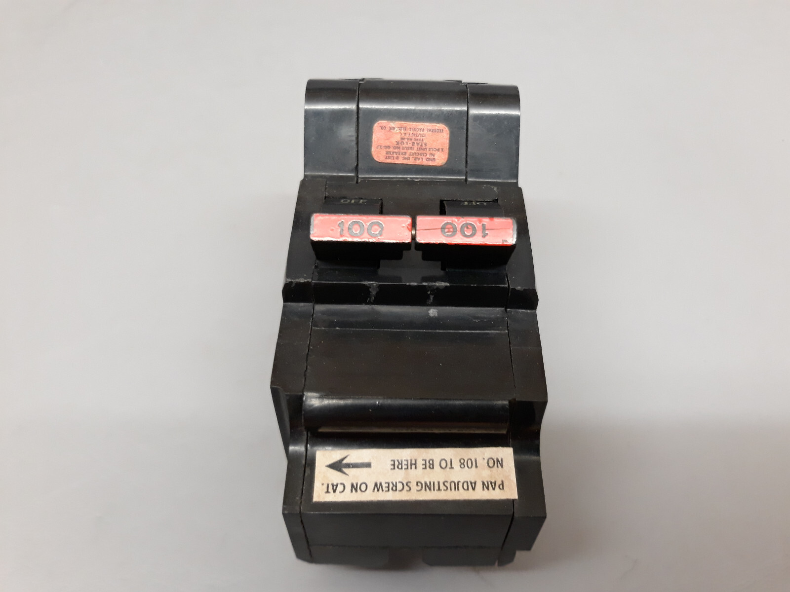 100A FEDERAL PACIFIC Stab-Lok 100 Amp MAIN Circuit Breaker | eBay
