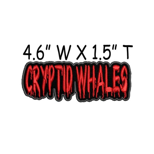 Cryptid Whales Cryptid Patch Embroidered Iron-on Applique Myth Legend ...