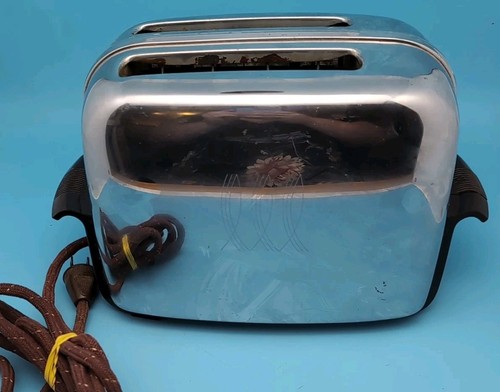 Vintage Chrome Toastmaster Toaster 1B14 Art Deco MCM Bakelite Handles ...
