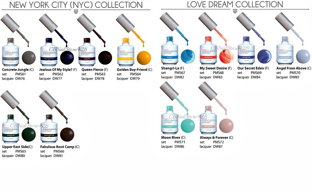 LECHAT Perfect Match Gel Polish & Nail Lacquer DUO - Choose Any Color ...