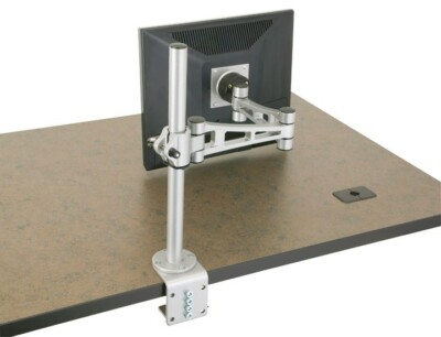 Single Arm Monitor Desk Table Mount Stand/For 1 LCD Fully Swivel Clamp ...