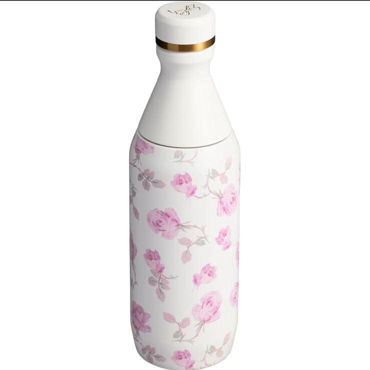 The Stanley x LoveShackFancy All Day Slim Bottle | 12 Oz Ribbon Rosa | eBay