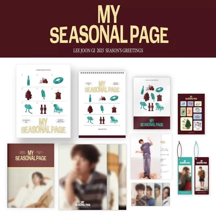 LEE JOON GI 2025 SEASON’S GREETINGS/Calendar+Diary+Brochure+Poster ...