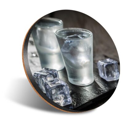 1x Round Coaster 12cm Ice Cold Vodka Shots Party Drinks #52983 | eBay UK