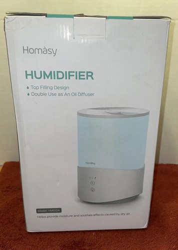 Homasy Cool Mist Humidifier, 2.5L Essential Oil Diffuser with 7-Color ...
