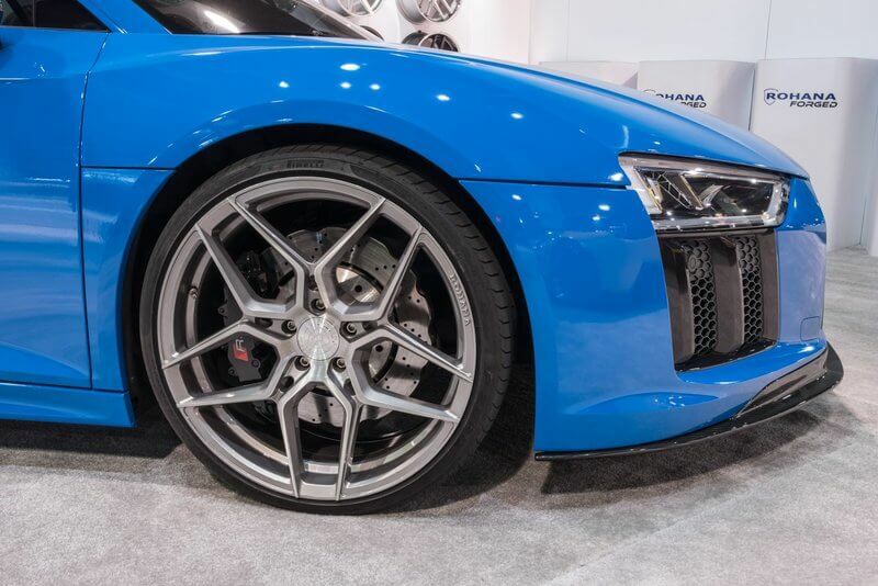 20” ROHANA RFX11 BRUSHED TITANIUM CONCAVE WHEELS FOR AUDI R8 20X9 20X11 ...