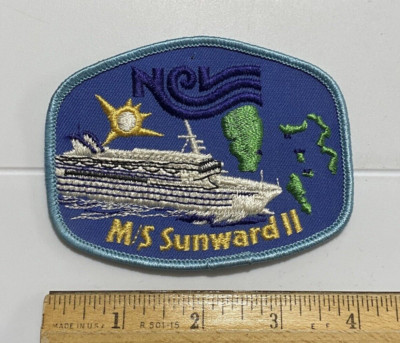MS Sunward II Norwegian Cruise Line Ship NCL Souvenir Embroidered Patch ...