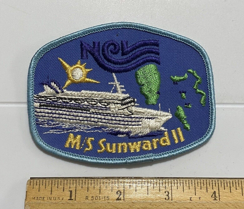 MS Sunward II Norwegian Cruise Line Ship NCL Souvenir Embroidered Patch ...