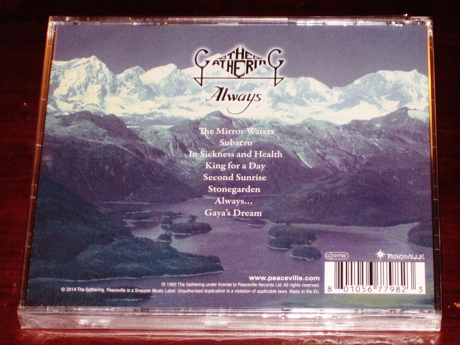 The Gathering: Always CD 2014 Reissue Peaceville EU CDVILED798 Jewl ...