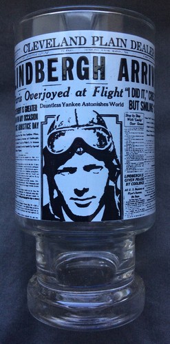 Lindbergh Solo Flight & Wright Brothers Historic Newspaper Headline ...