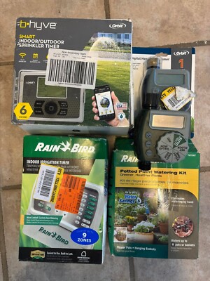 (5) Untested Used Assorted BHYVE, Orbit and RainBird Water/Sprinkler ...
