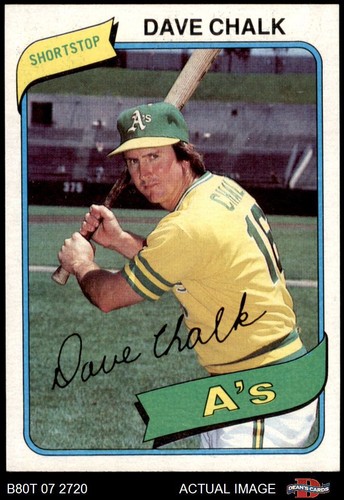 1980 Topps #261 Dave Chalk Athletics 7.5 - NM+ | eBay