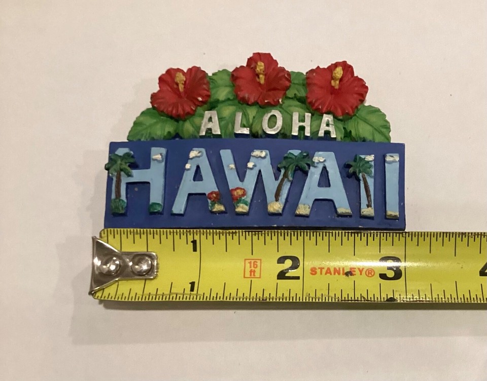 Aloha Hawaii Red Hibiscus Flower Resin Fridge Magnet | eBay