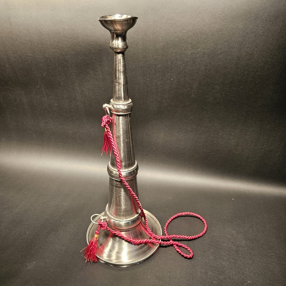 16 1/2" Antique Style Silver Fireman Presentation Speaking Trumpet | eBay