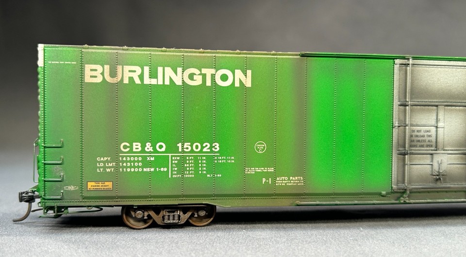 New Weathered Tangent Burlington Autoparts Boxcar, #15023 HO | eBay