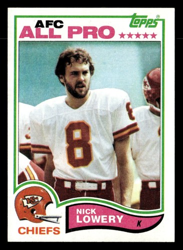 Nick Lowery 1982 Topps All Pro Card #120 Kansas City Chiefs | eBay
