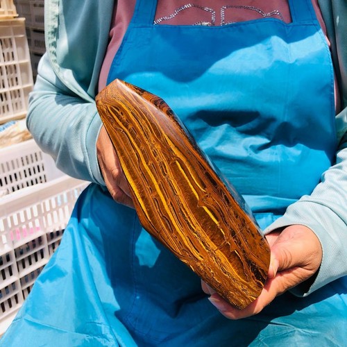 4.57LB Natural tiger's-eye rough raw stone rock specimrn Madagascar ...