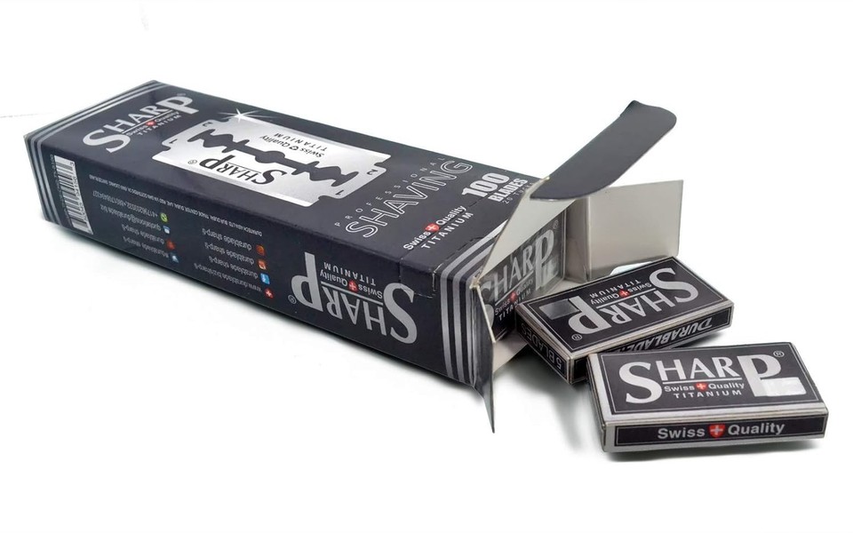 Durablade 100 Sharp Titanium Double Edge Razor Blades For Safety ...