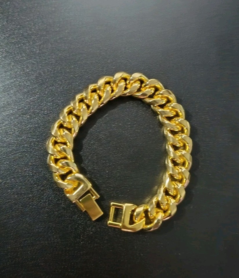 Bracciale Catena Cubana 12MM 20cm Di Lunghezza | eBay