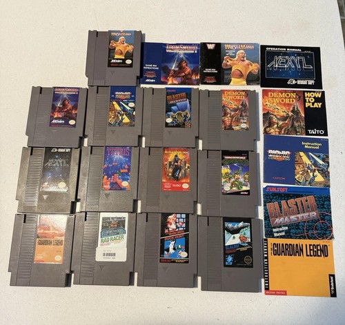 Nintendo NES Lot of 13 Games w 7 Manuals - read description | eBay