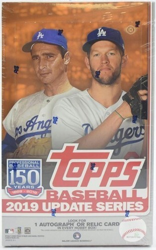 2019 Topps Update Baseball FACTORY SEALED HOBBY BOX (24 Packs + 1 ...