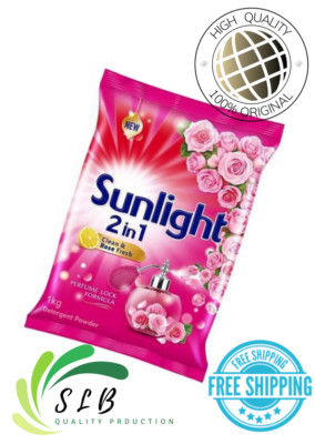 Sunlight Clean & Rose Fresh Detergent Powder Washing Laundry Stain ...