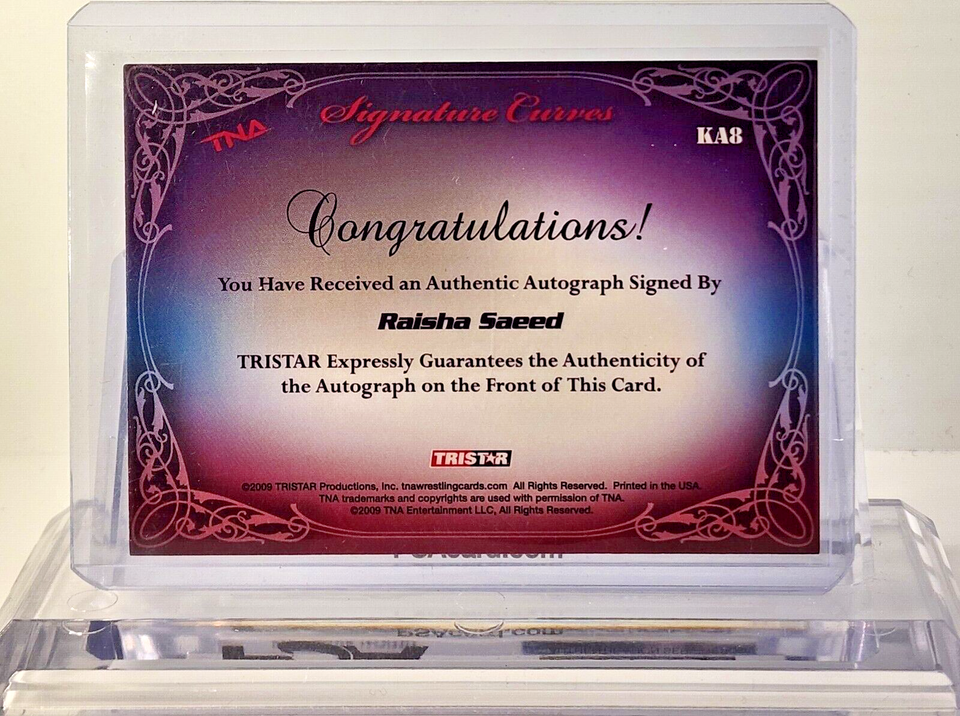 RAISHA SAEED AKA CHEERLEADER MELISSA 2009 TRISTAR TNA OFFICIAL ...