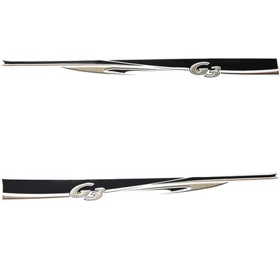 G3 Boat Graphic Decals | Black Logo Hull Stickers (Set of 2) | eBay