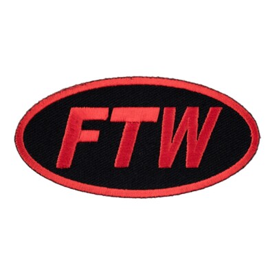 FTW Red & Black Oval Patch, Vulgar Patches | eBay