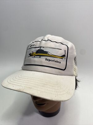 VINTAGE BELL Helicopter AH-1T SUPER COBRA MILITARY Snapback Hat Rare ...
