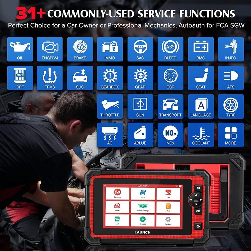 LAUNCH CRP919E PRO Bidirectional OBD2 Scanner Full System Diagnostic ...