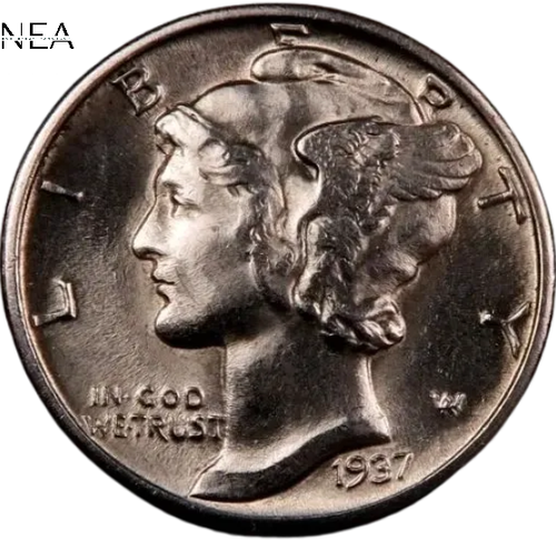 1937-S Mercury Dime ~ Gem BU (Full Split Bands - FSB) ~ 90% Silver | eBay