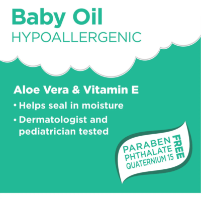 Baby Oil Johnson Equate Hypoallergenic Baby Oil, 20 Fl Oz – Gentle ...